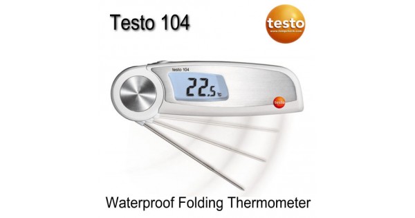 Testo 104 Foldable Waterproof Penetration Probe Thermometer, www ...