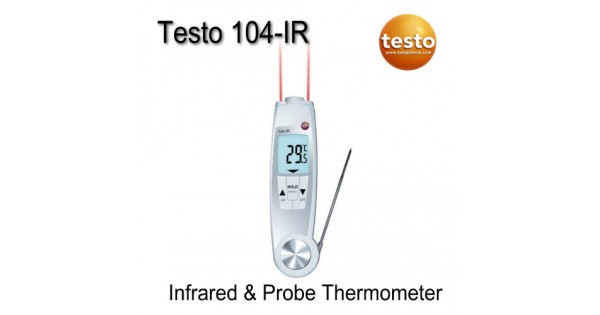 Testo 104IR Infrared and Penetration Food Probe, Laser, Tempcheck