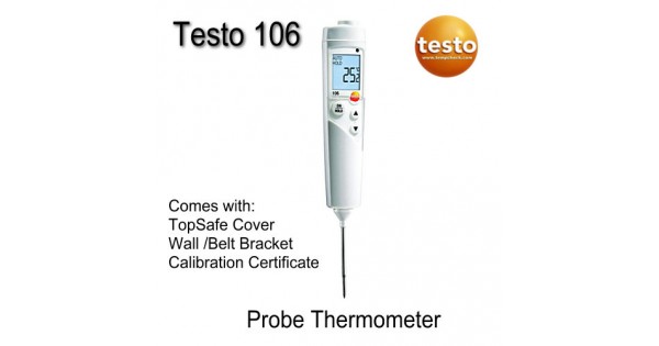 Testo106 Waterproof Food Thermometer, Tempcheck